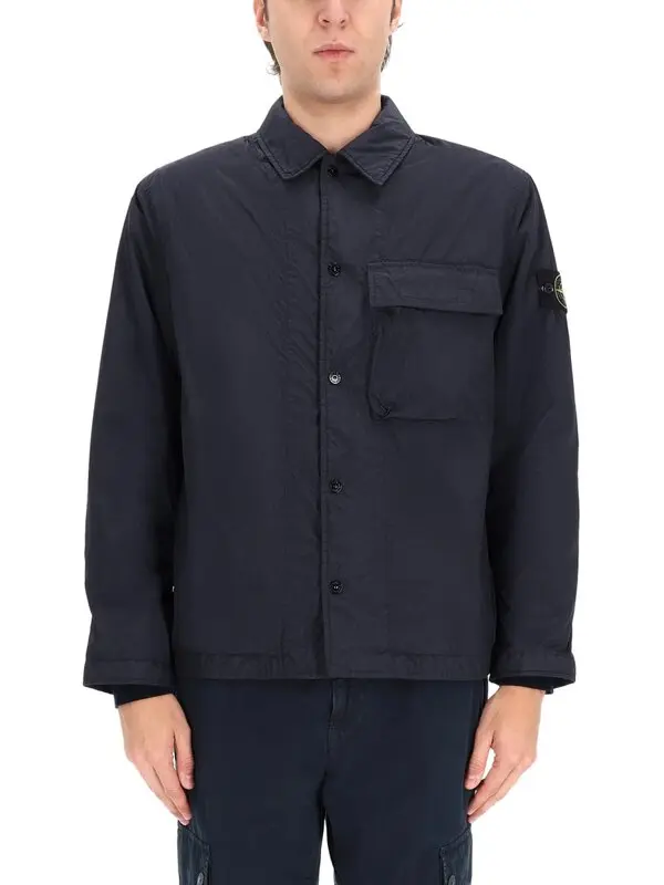 Stone Island Padded Overshirt - Blue