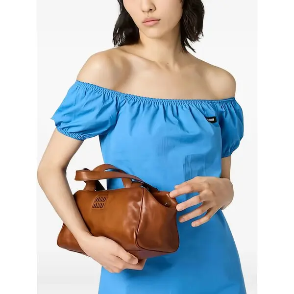 Miu Miu Cotton Short Sleeve Zip Front Dress