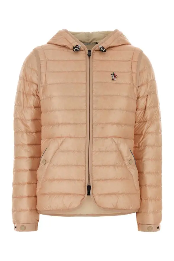 Moncler Salmon Nylon Karuras Down Jacket - Pink