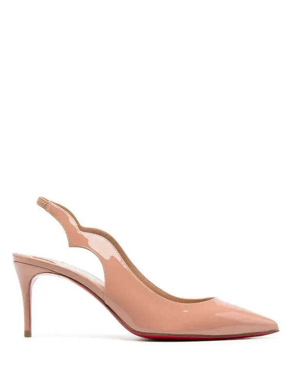 CHRISTIAN LOUBOUTIN Hot Chick Patent Leather Slingback Pumps - Multicolor