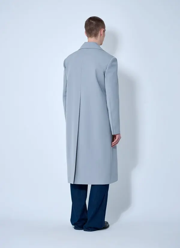 Gucci Single-breasted Wool Twill Coat With Notched Lapels