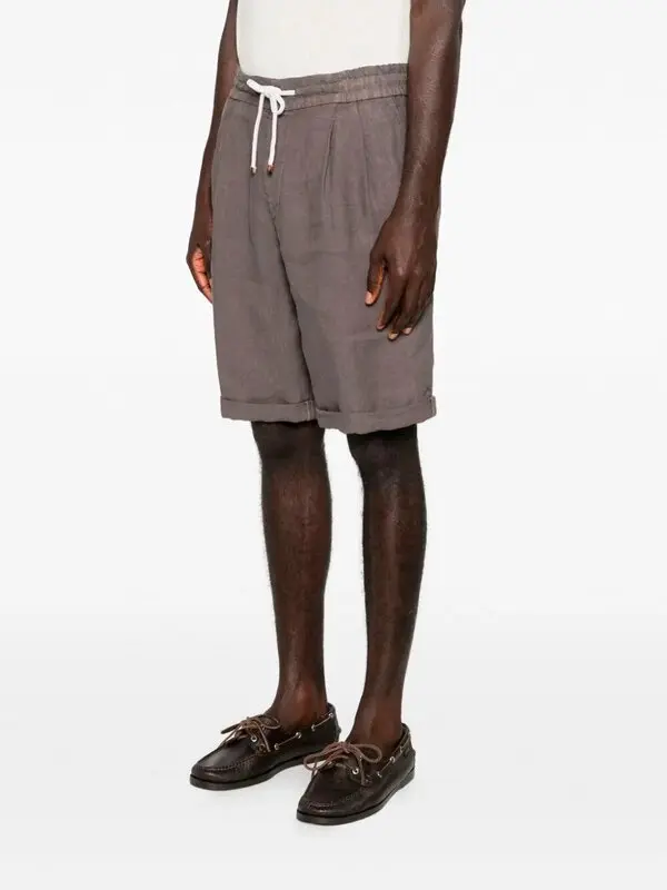 Brunello Cucinelli Linen Bermuda Shorts - Multicolor