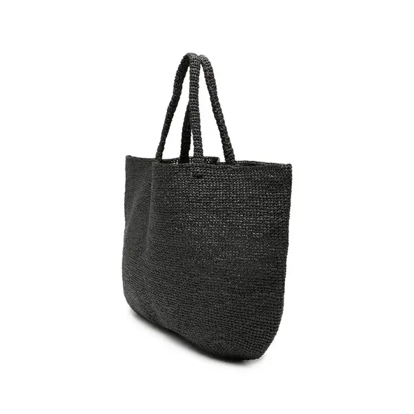 Off-White Woven Tote Bag