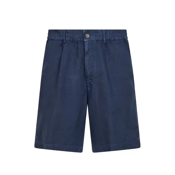 Brunello Cucinelli Linen Blend Pleated Shorts