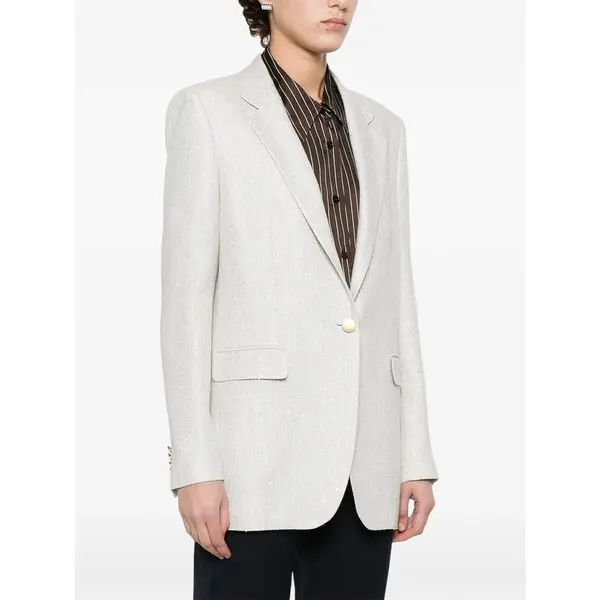 Tagliatore Grey Single-breasted Blazer