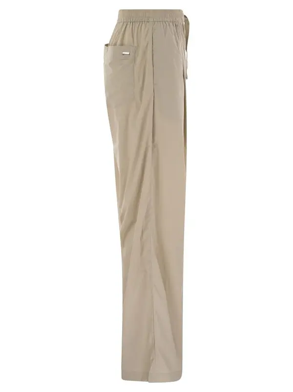 Herno Stretch Nylon Wide Leg Trousers