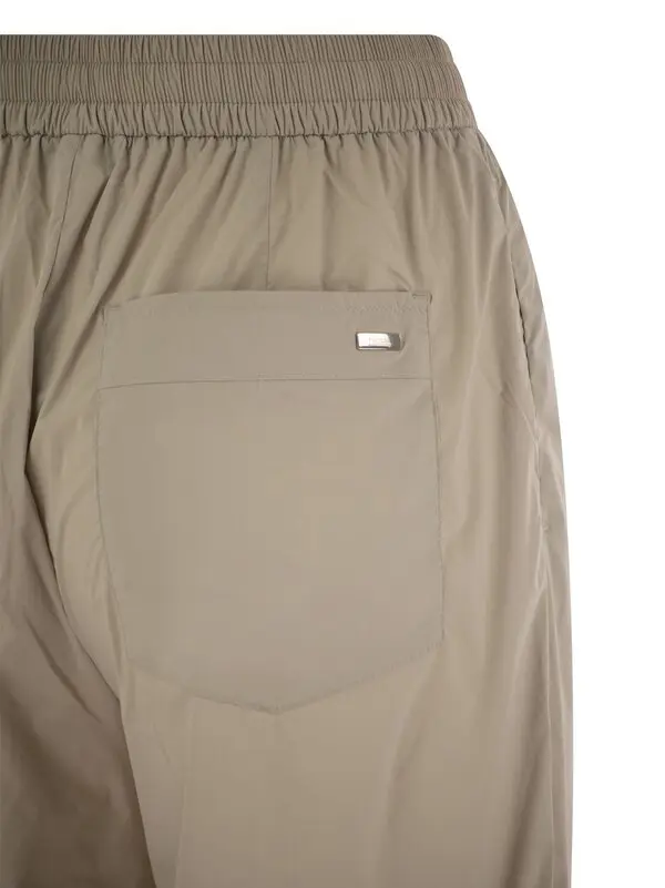Herno Stretch Nylon Wide Leg Trousers