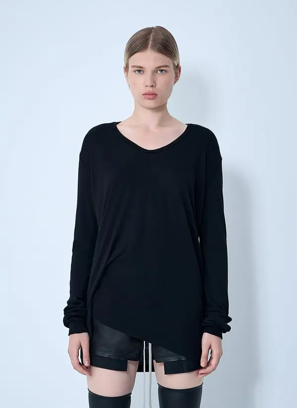 Rick Owens Long Sleeve Top - Black