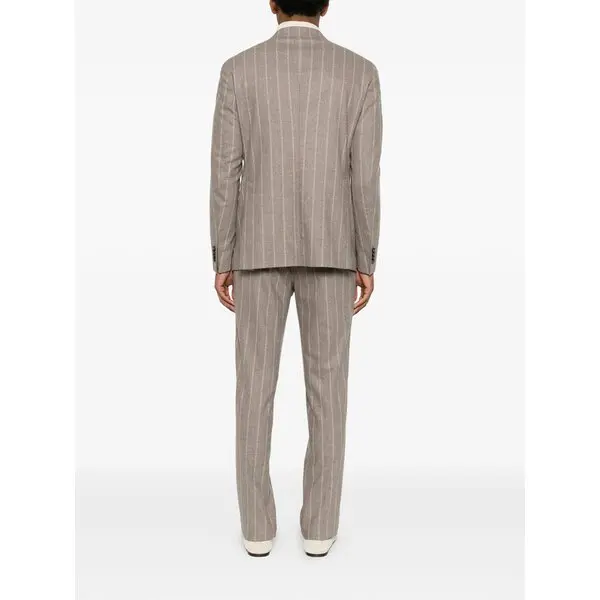 Tagliatore Neutrals Suits Single Breasted Suits - Cream