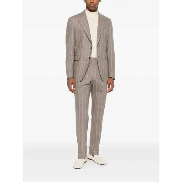 Tagliatore Neutrals Suits Single Breasted Suits - Cream
