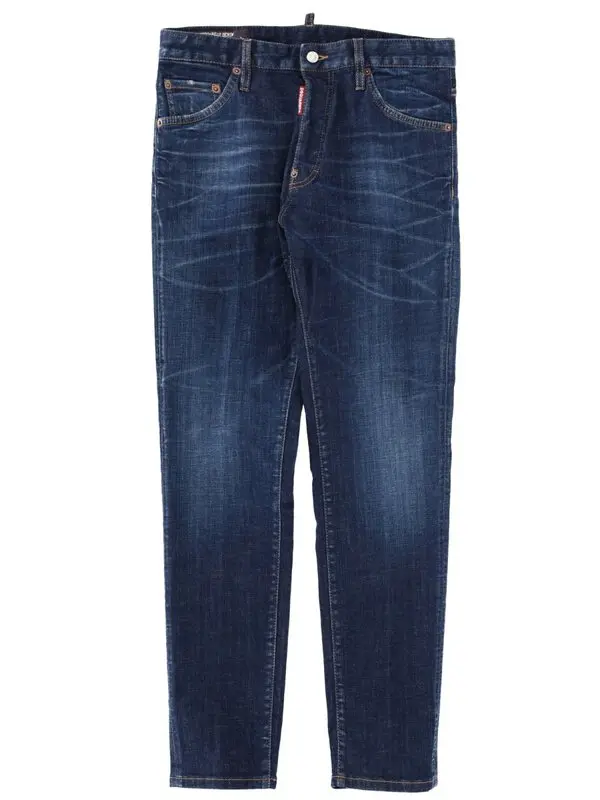 Dsquared2 Dark Wash Stretch Denim Jeans - Blue