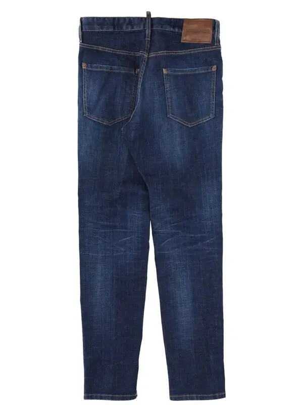 Dsquared2 Dark Wash Stretch Denim Jeans - Blue