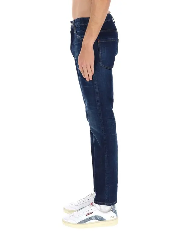 Dsquared2 Dark Wash Stretch Denim Jeans - Blue