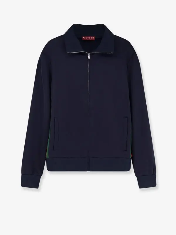 Gucci Jersey Sweatshirt With Lateral Web Band - Multicolor