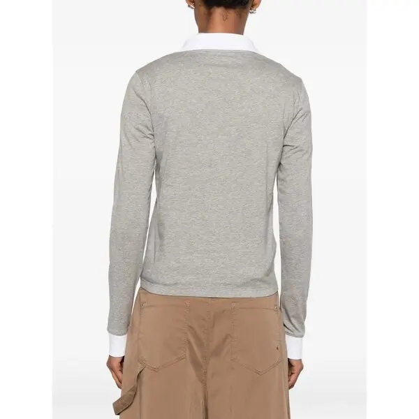 Miu Miu Long Sleeve Polo Top
