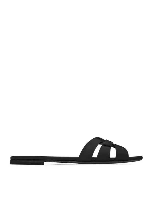 Saint Laurent Nu Pieds Tribute 05 Sandals In Leather - Black