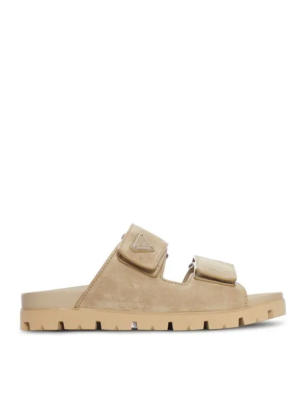 Prada Suede Strappy Sandals - Multicolor