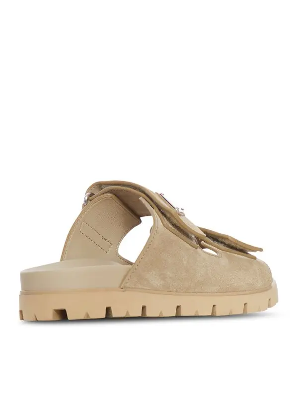 Prada Suede Strappy Sandals - Multicolor
