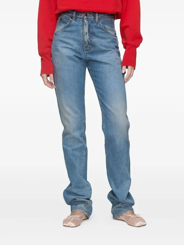 MAISON MARGIELA Blue Cotton Carpenter Jeans - Multicolor