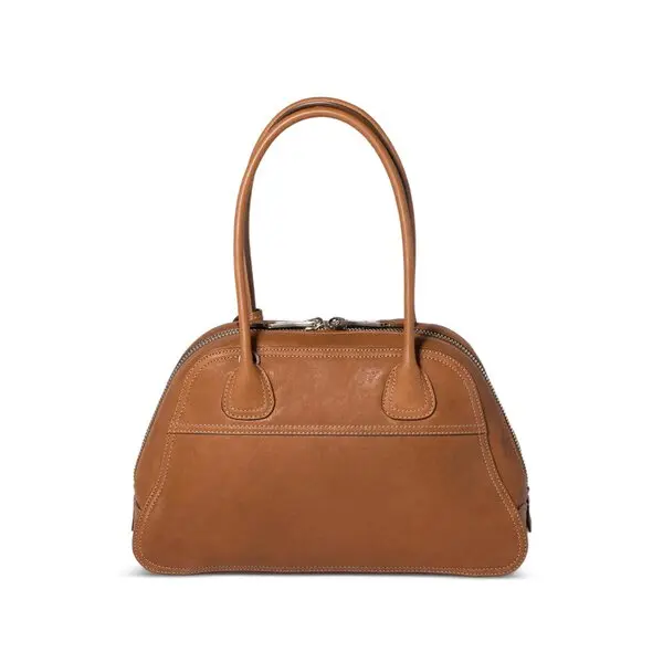 Miu Miu Suede Top Handle Bag With Embossed Logo And Padlock Detail