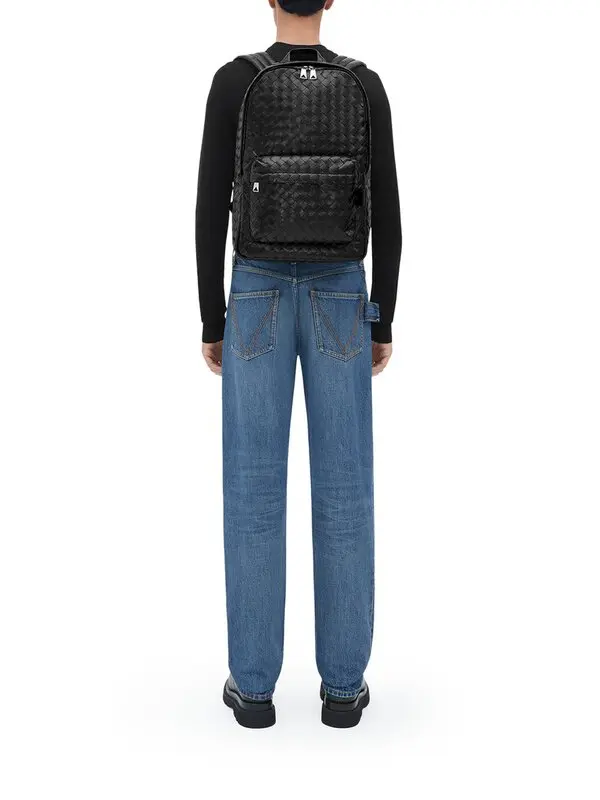 Bottega Veneta Intrecciato Leather Backpack