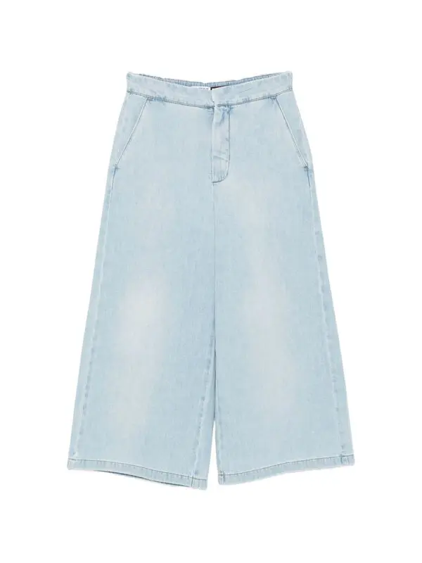 Loewe Cropped Wide Leg Jeans - Multicolor