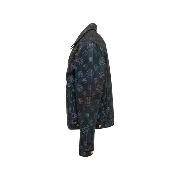 Casablanca All-over Print Denim Jacket - Blue