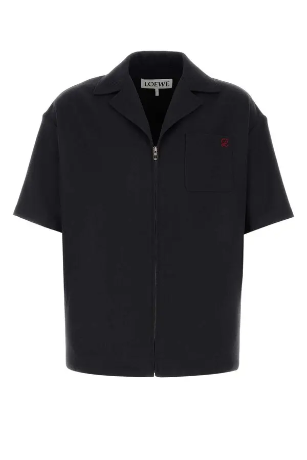 Loewe Navy Wool Shirt - Blue