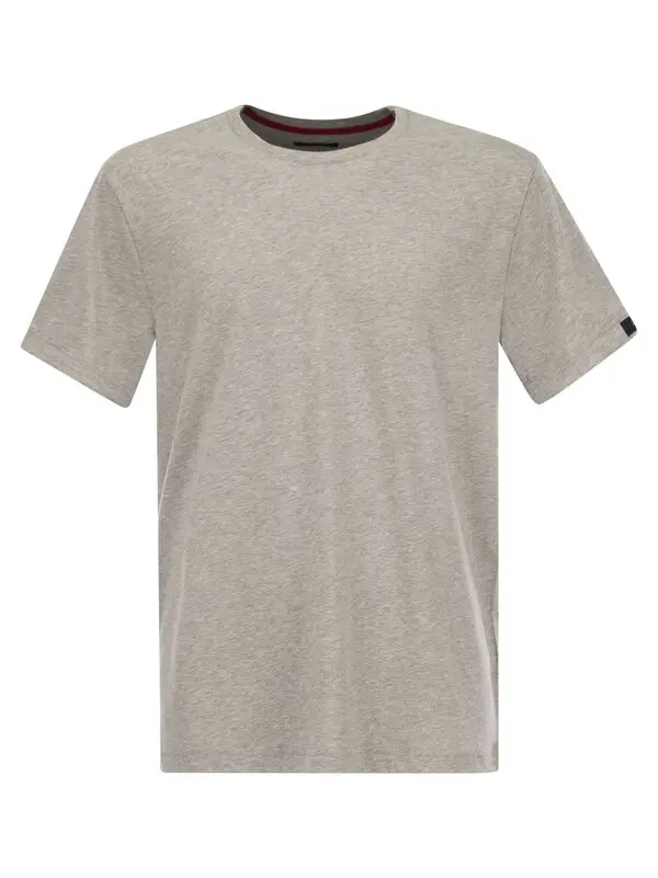 FAY Cotton T-shirt - Gray