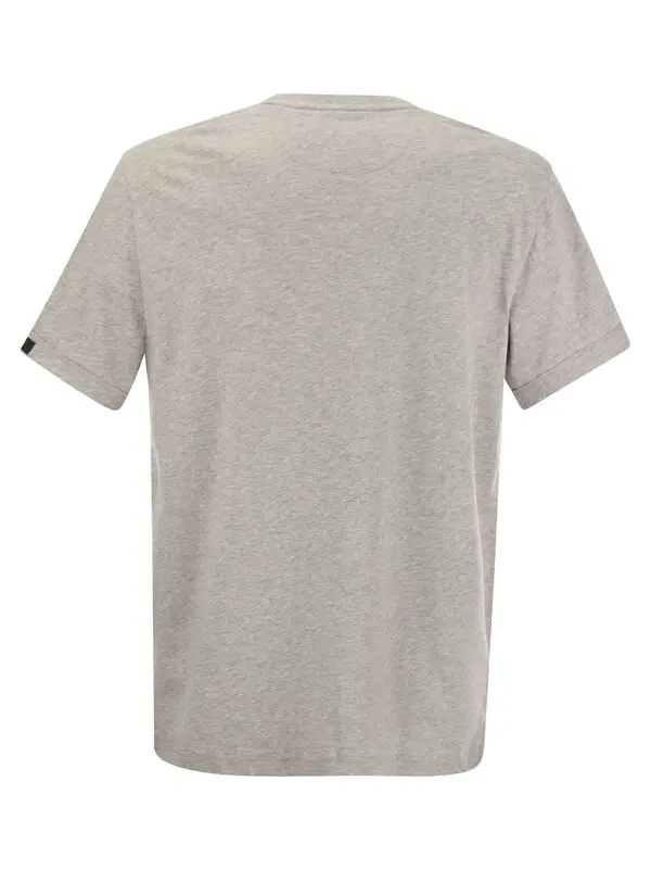 FAY Cotton T-shirt - Gray