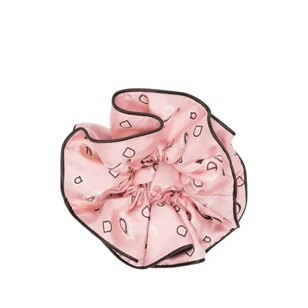 FERRAGAMO Silk Hair Scrunchie - Pink