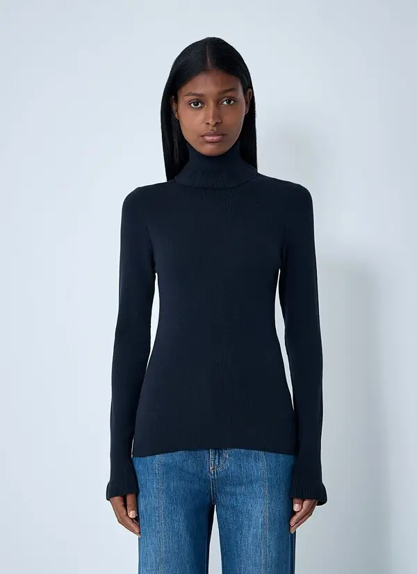 Chloé Ribbed Turtleneck Sweater
