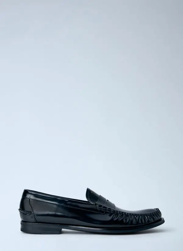 Prada Brushed Leather Loafers