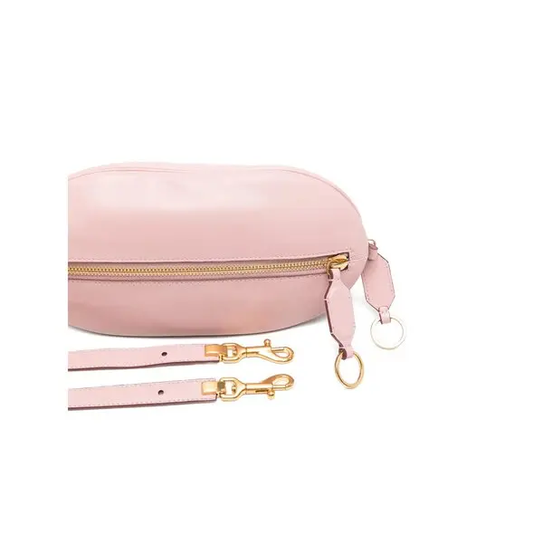Balenciaga Leather B-logo Tote Bag - Pink