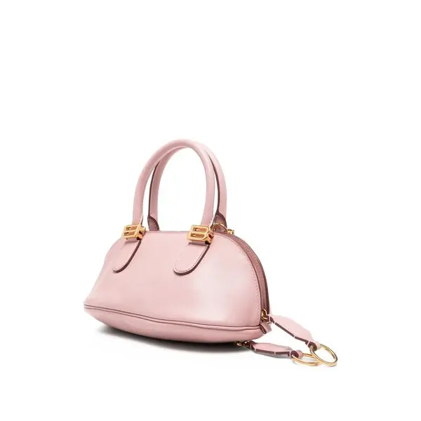Balenciaga Leather B-logo Tote Bag - Pink
