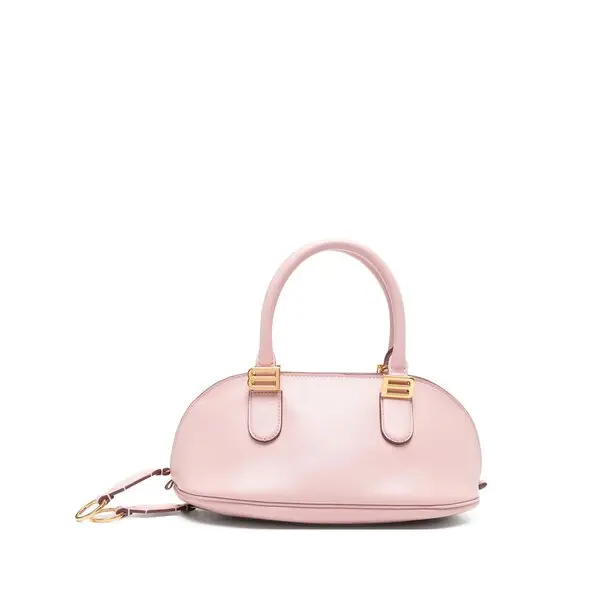 Balenciaga Leather B-logo Tote Bag - Pink