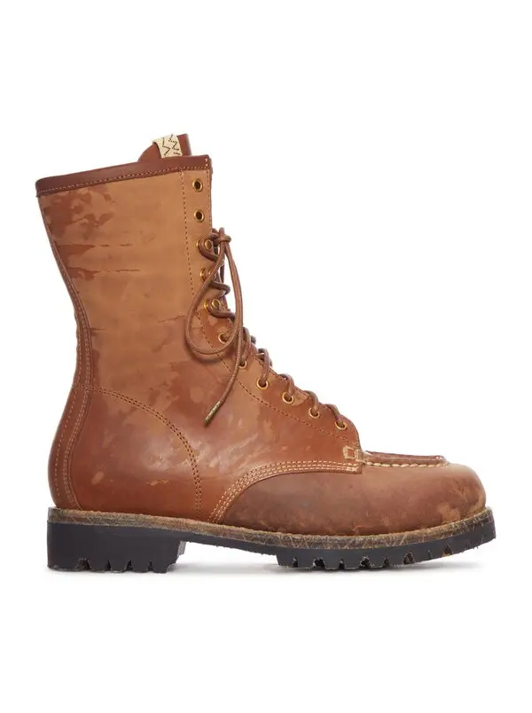 Visvim Moc-folk Leather Scout Boots - Brown