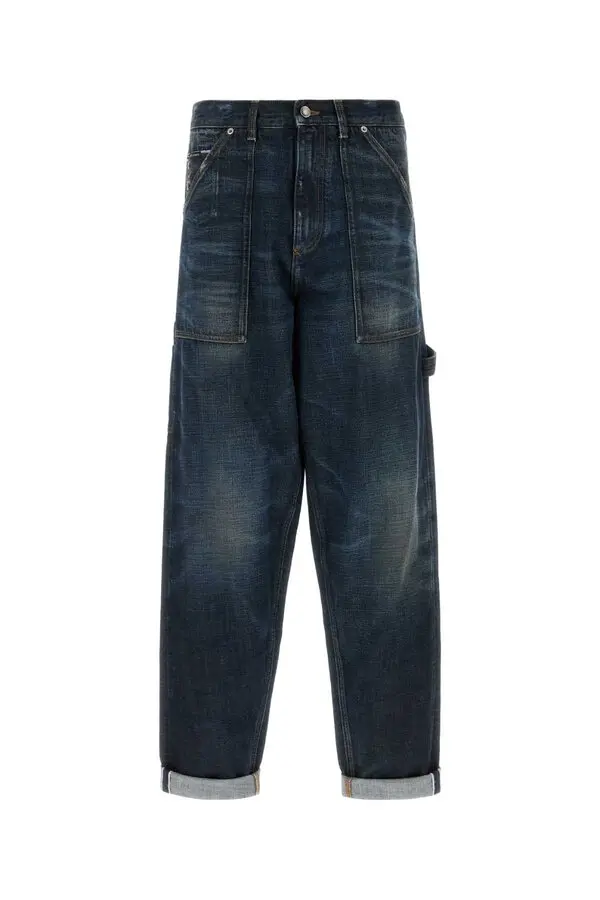 Dolce & Gabbana Dark Wash Denim Jeans - Blue