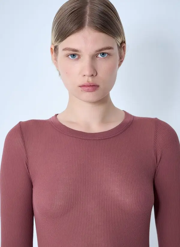Rick Owens Ribbed Long Sleeve Top
