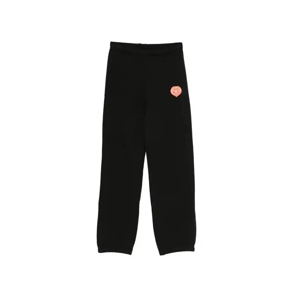 Kenzo Cotton Heart Patch Track Pants - Black