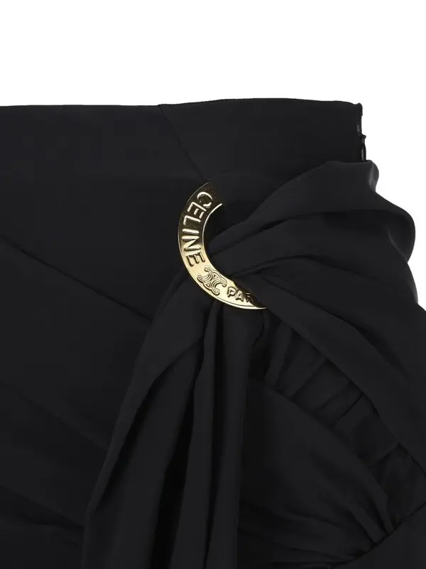 Celine Draped Mini Skirt - Multicolor