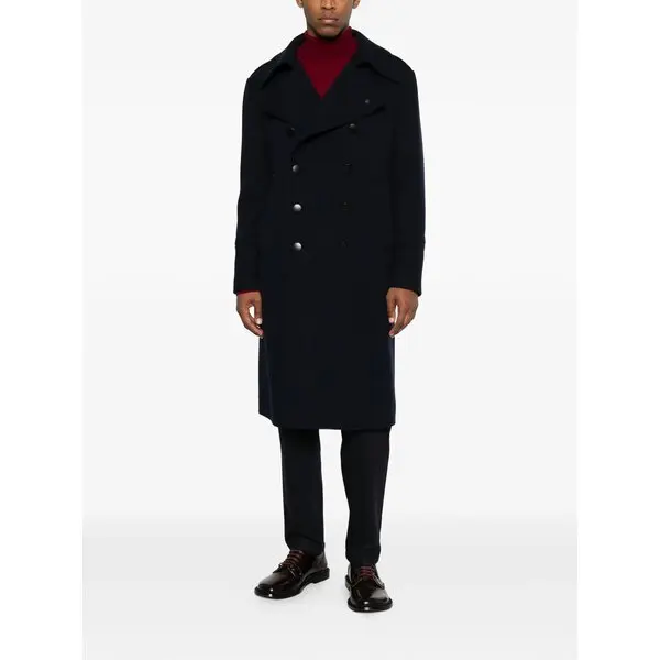 Tagliatore Double Breasted Twill Weave Coat