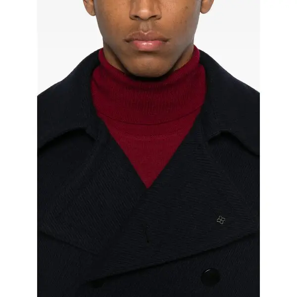 Tagliatore Double Breasted Twill Weave Coat