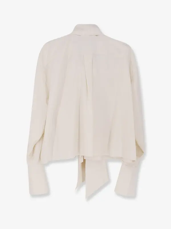 Celine Silk Shirt With Bow Detail