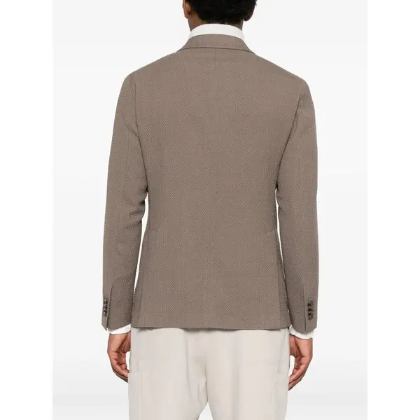 Tagliatore Double-breasted Textured Blazer