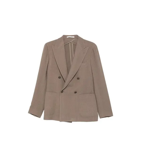 Tagliatore Double-breasted Textured Blazer