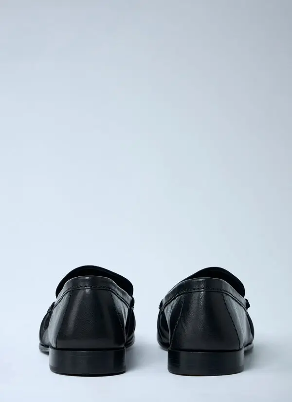 Miu Miu Leather Loafers - Black