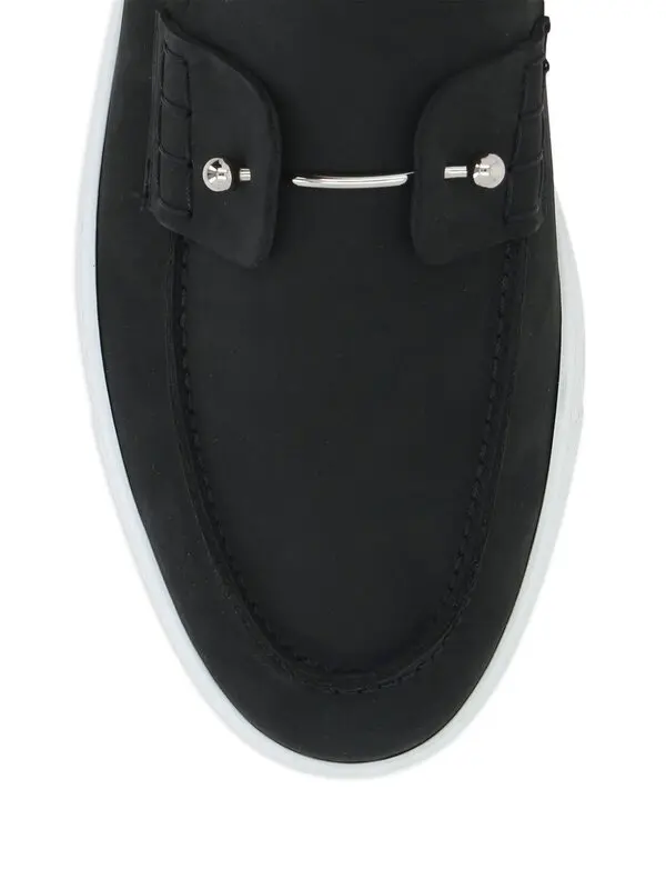 CHRISTIAN LOUBOUTIN Chambeliboat Reversed Calfskin Loafers - Multicolor