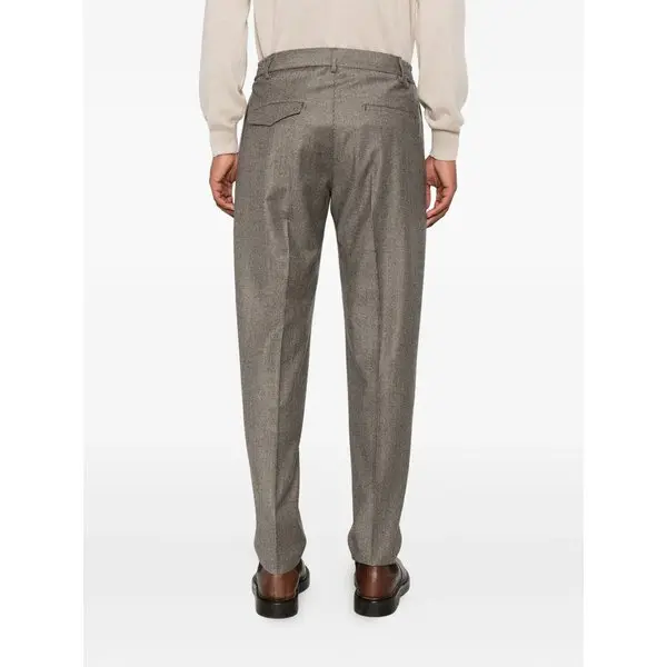 Tagliatore Tailored Houndstooth Wool Trousers