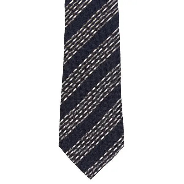 Tagliatore Diagonal Stripe Neck Tie - Blue